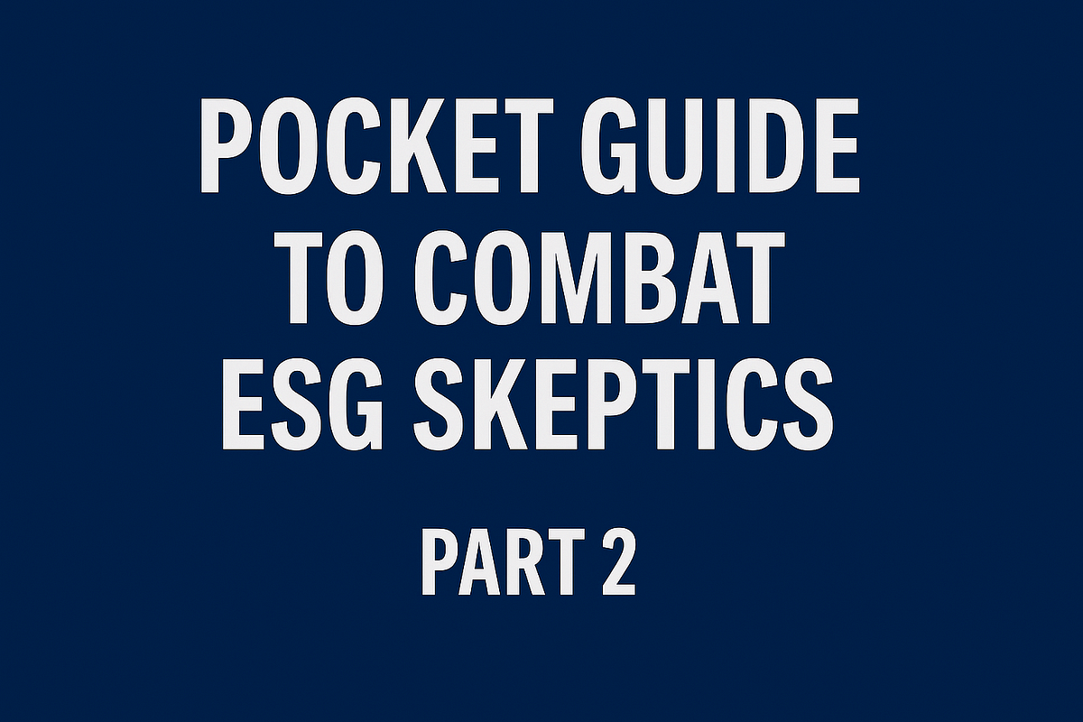 “ESG scores are subjective, inconsistent and arbitrary.” | by Rehana ...