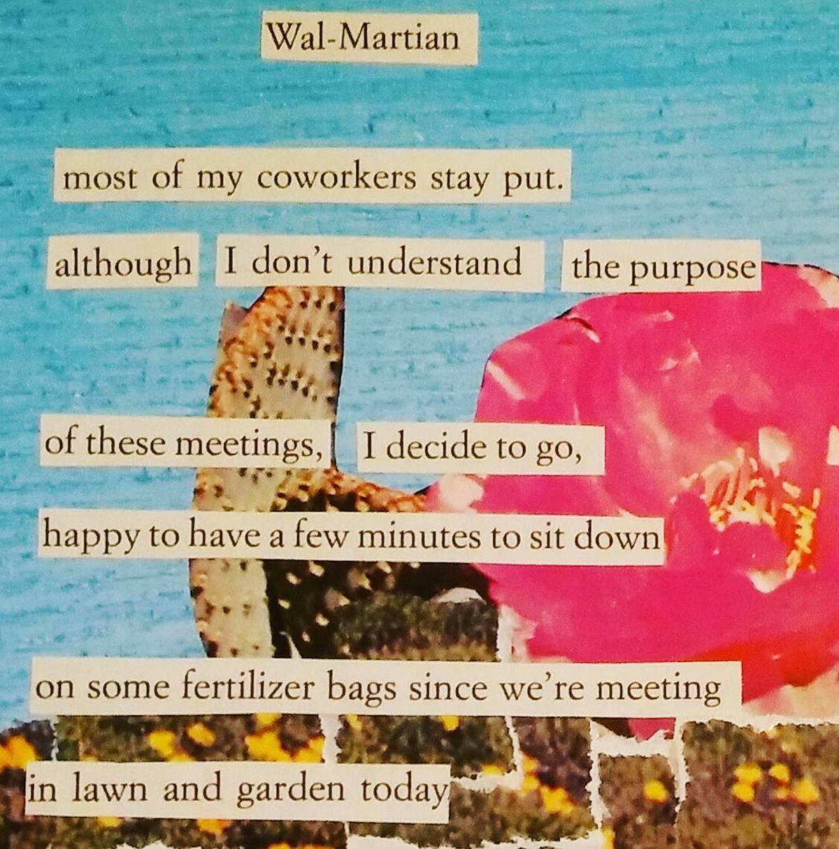 Wal-Martian. A poem with text cut and pasted from… | by Amanda ...