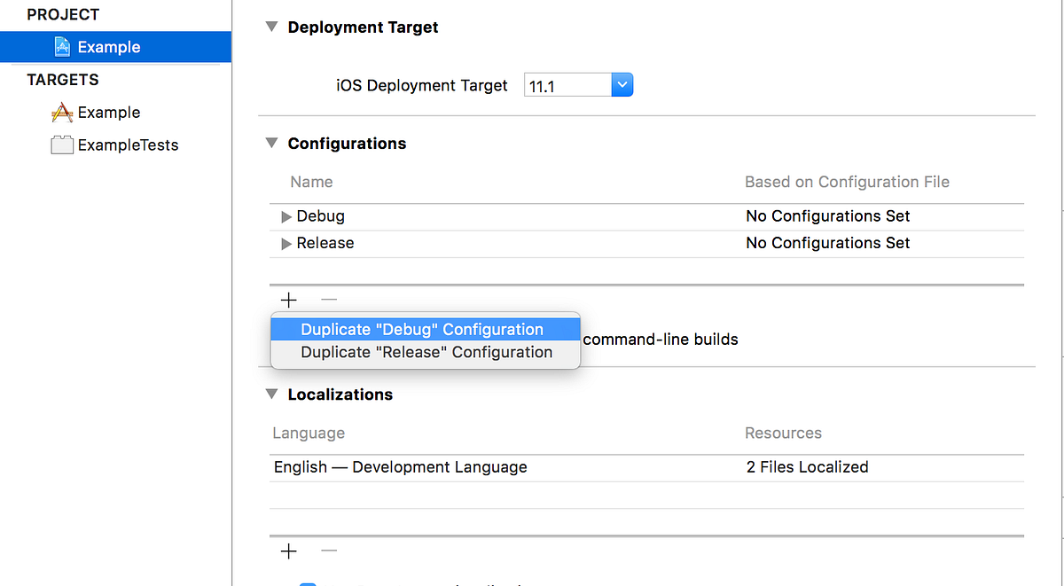 Custom Xcode Build Configurations with a Stubbing example | by Luciano Almeida | Medium