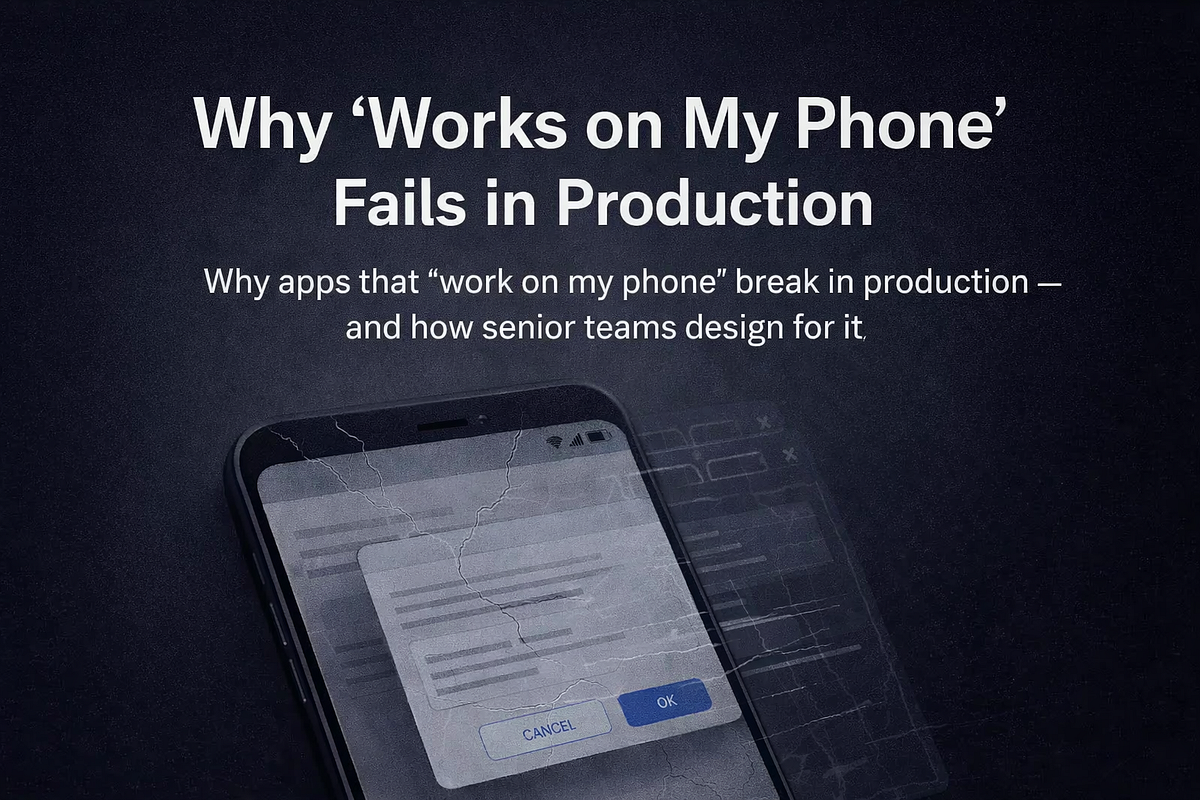 Why “Works on My Phone” Fails in Production | by Simra Husain | Stackademic