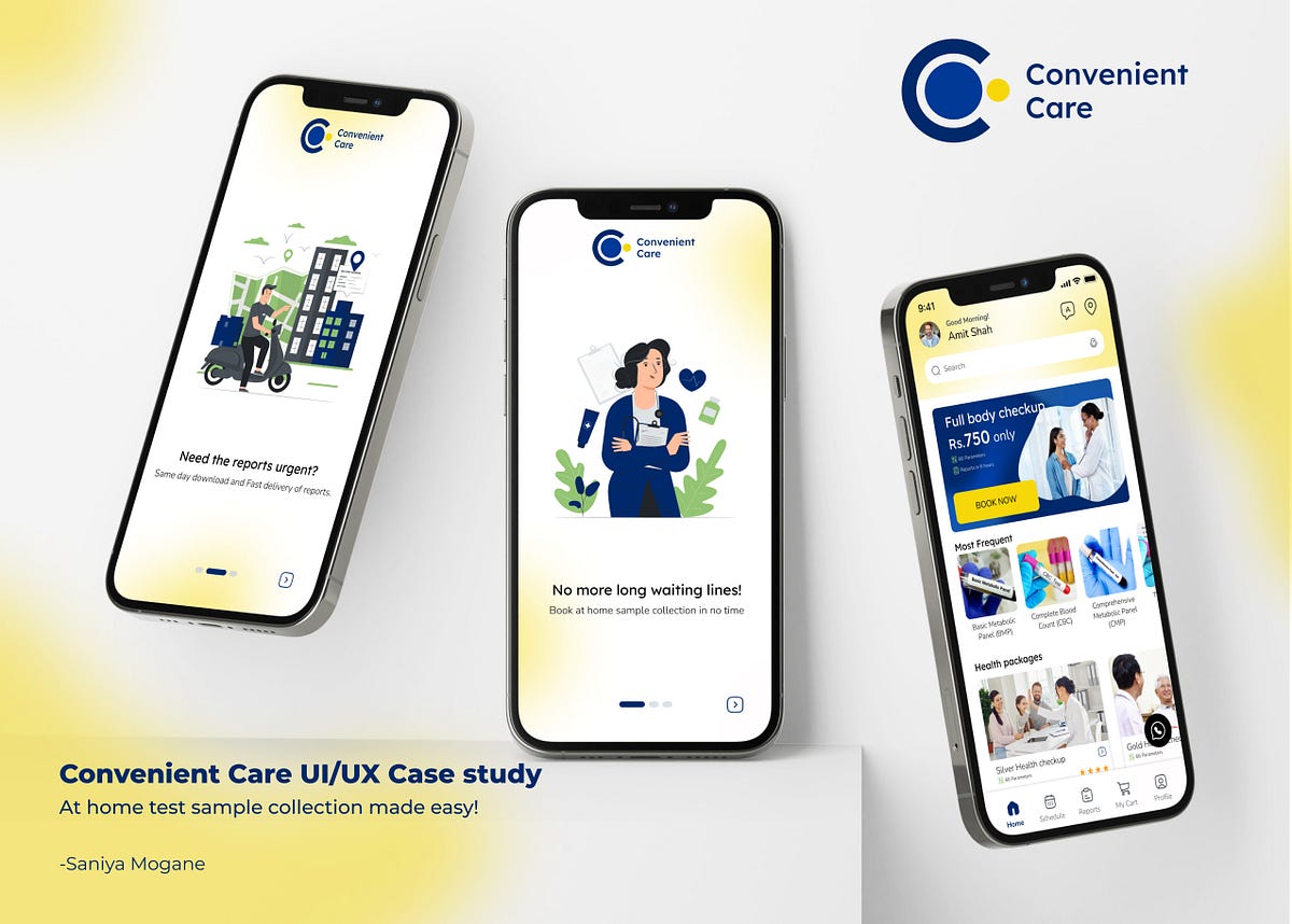 Convenient Care UI/UX case study | by Saniyamogane | Jul, 2024 | Medium