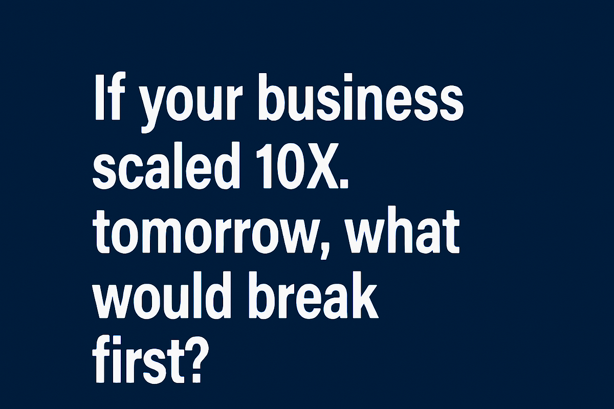 What Would Break First If Your Business Grew 10X Overnight? | by Moe ...