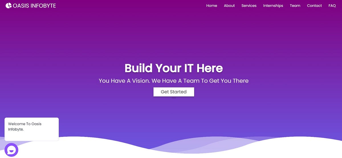 Web Development and Designing Internship at Oasis Infobyte | by Siddhesh Sanjay Chaudhari | Medium