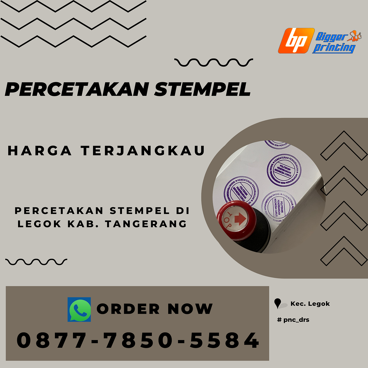 HARGA TERJANGKAU, Wa./Call. 0877-7850-5584, Percetakan Stempel di Legok ...