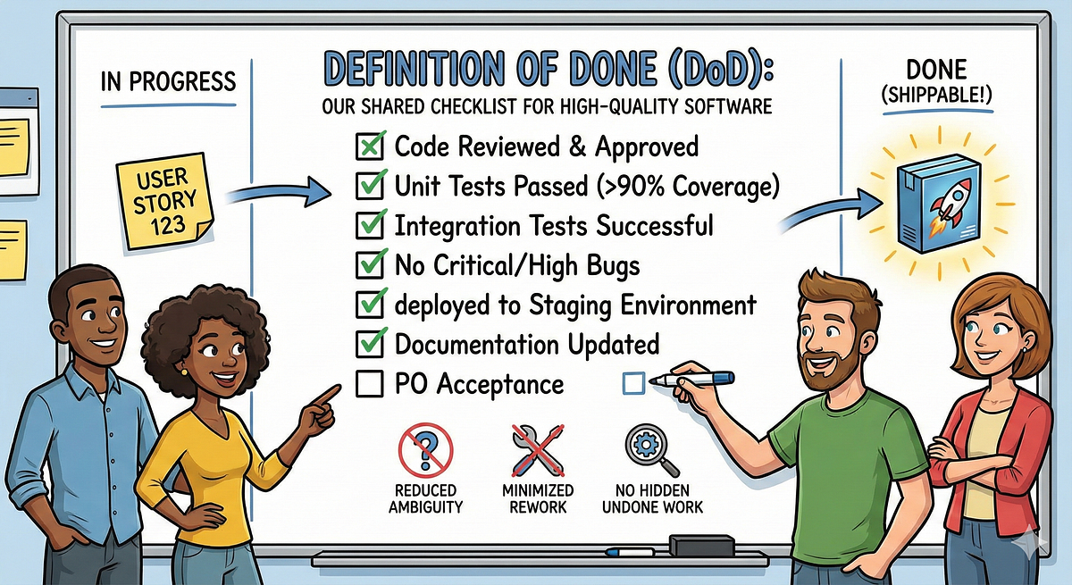 Definition of Done (DoD). A clear Definition of Done (DoD) is one… | by ...