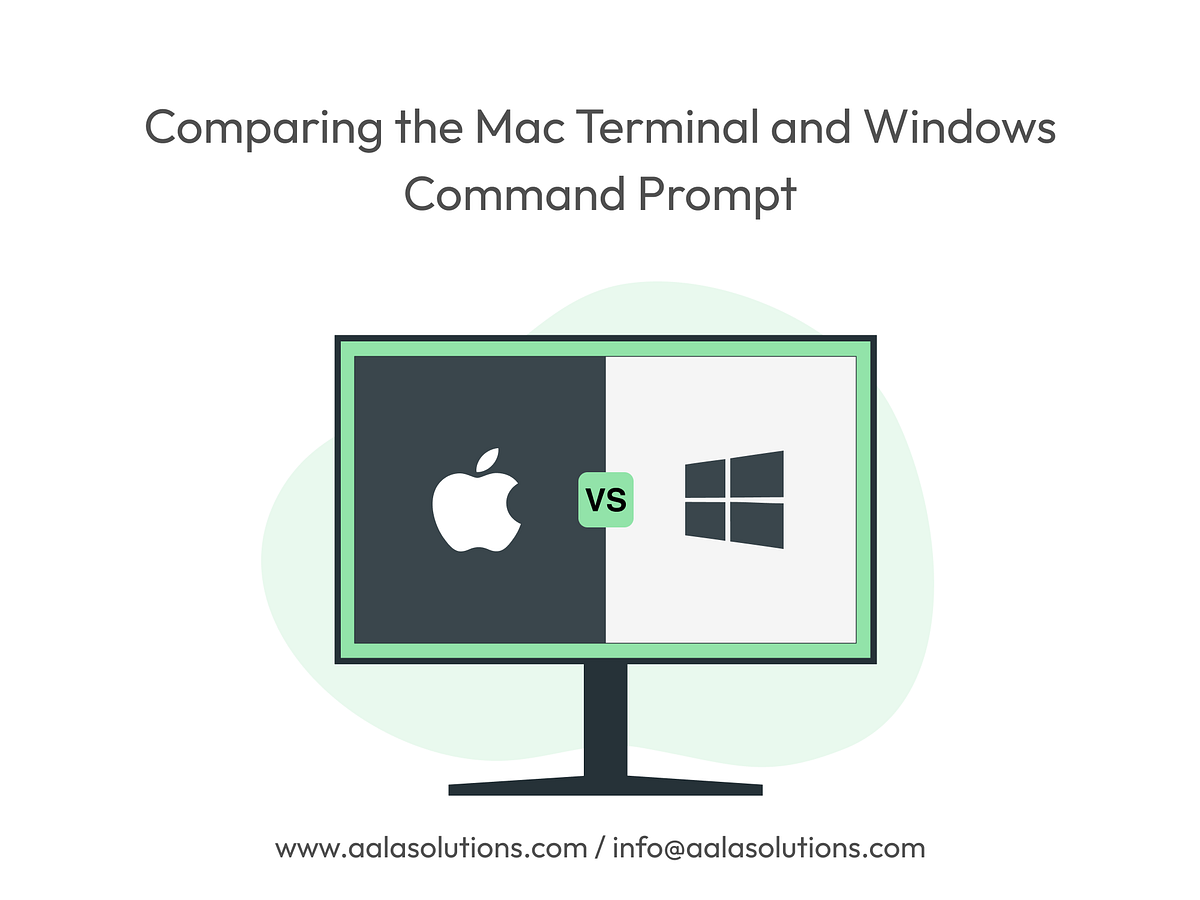 Comparing the Mac Terminal and Windows Command Prompt | by AALA IT Solutions | Medium
