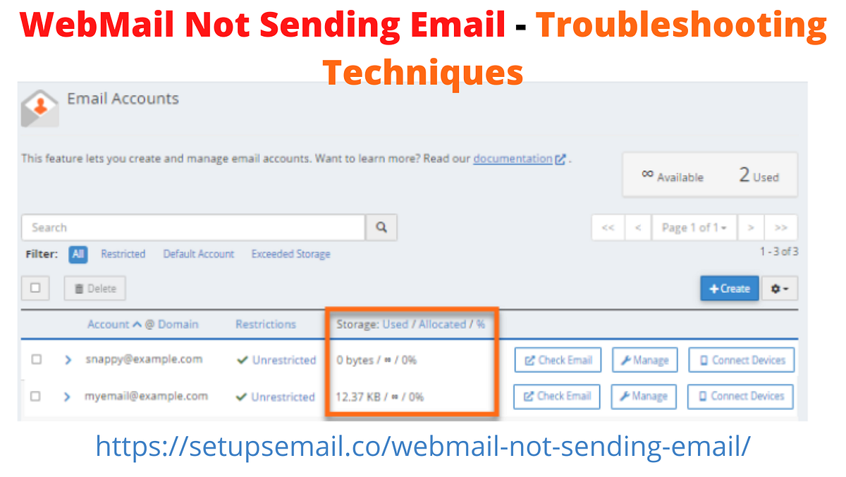 WebMail Not Sending Email — Troubleshooting Techniques - andrew austin - Medium