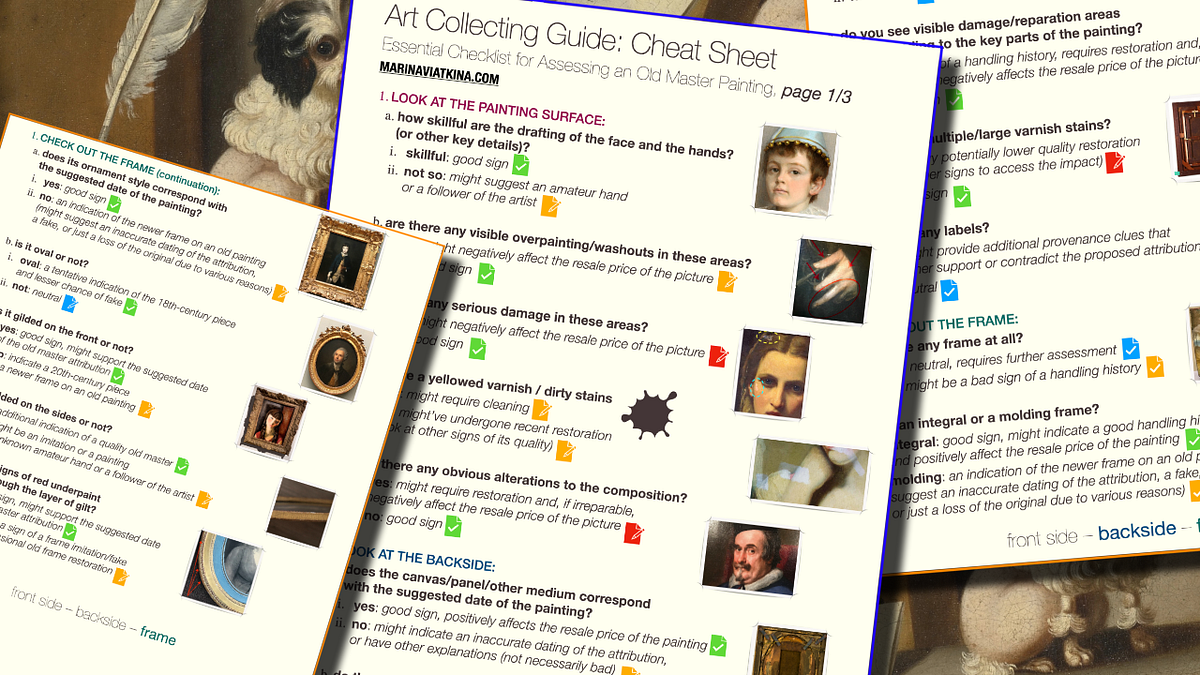 Art Collecting Guide Cheat Sheet. Essential Checklist for Assessing an ...