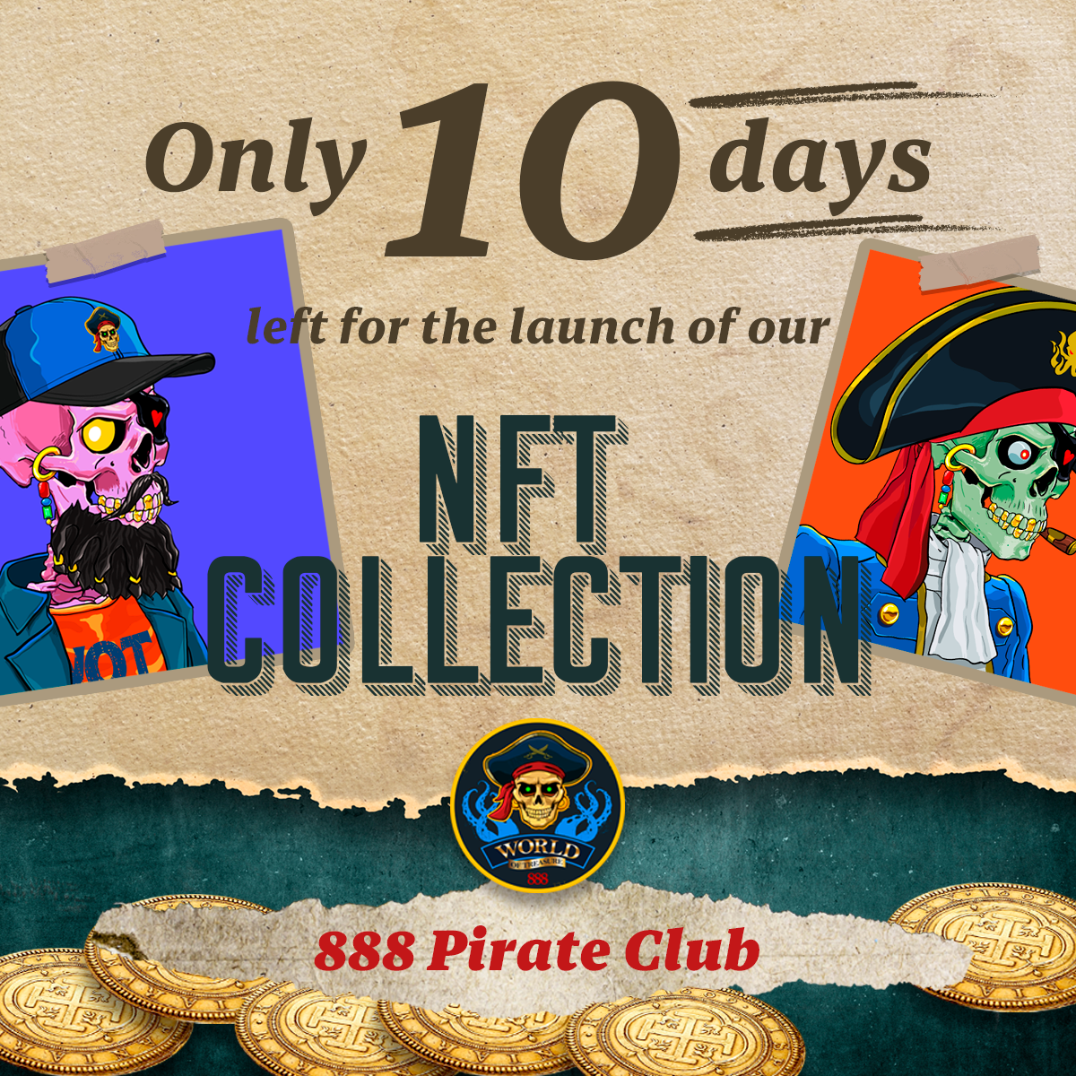 GRRRRrrrr! 🏴‍☠️ The launch of our NFT 888 Pirate Club collection will ...
