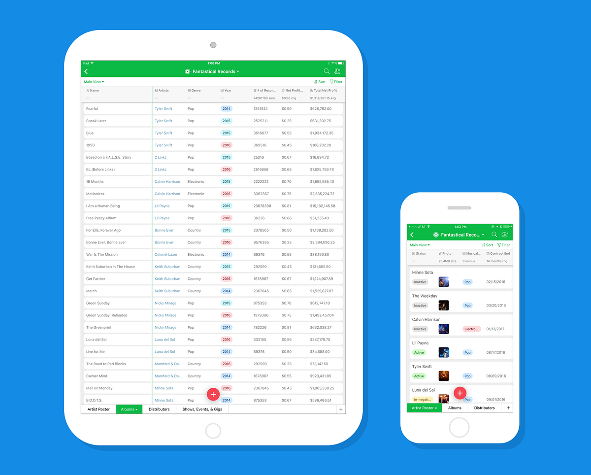The new iOS grid view. Starting today, there’s a brand new… | by Airtable | For the Record | Medium