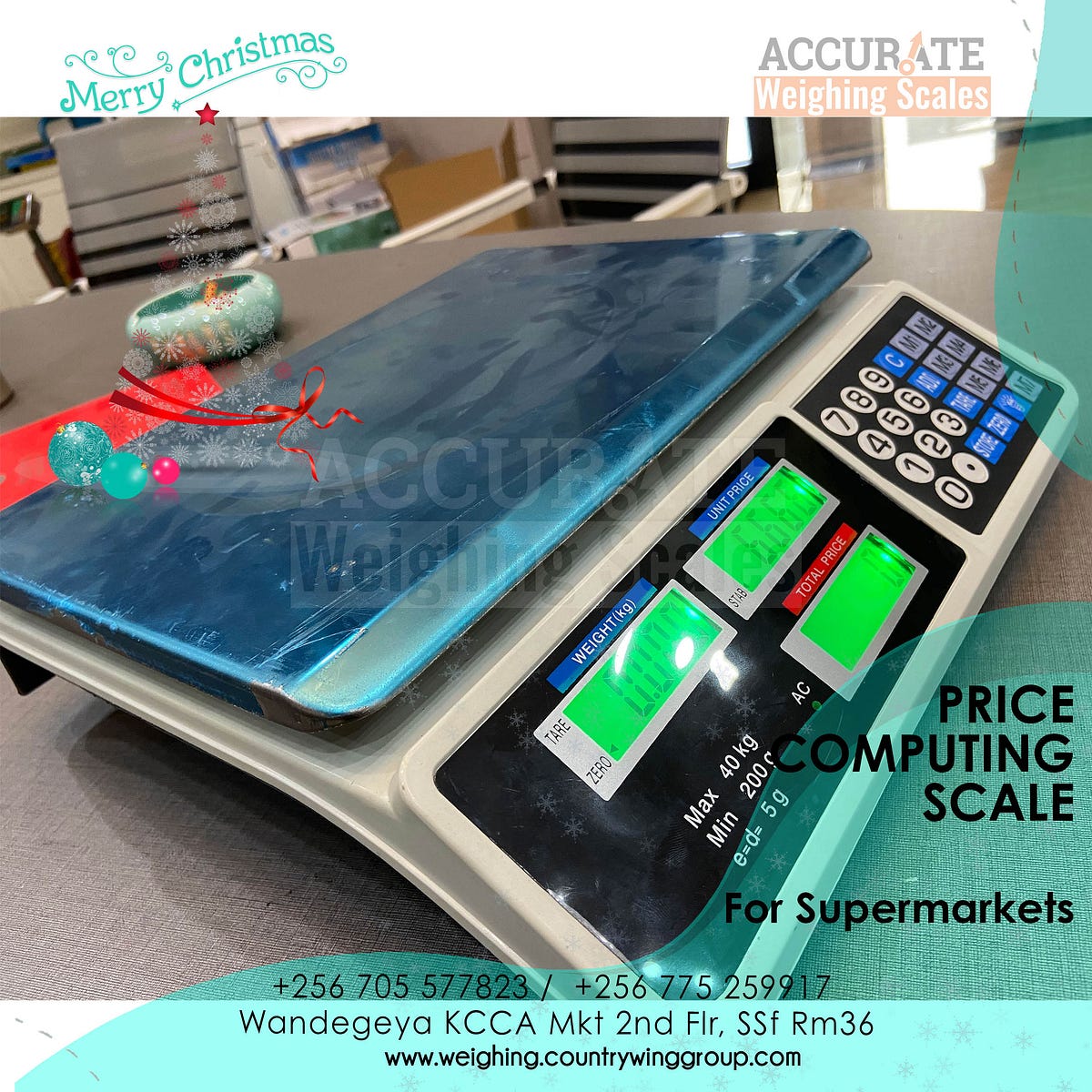 Approved price computing scale by OIML certificate wandegeya uganda ...