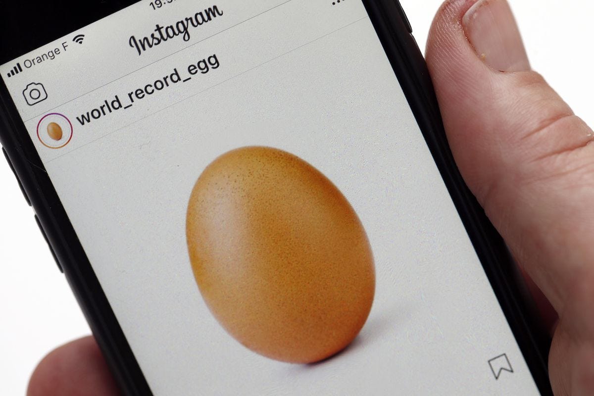 The Famous Instagram Egg. How did it all begin? | by Sven Krüger | Medium