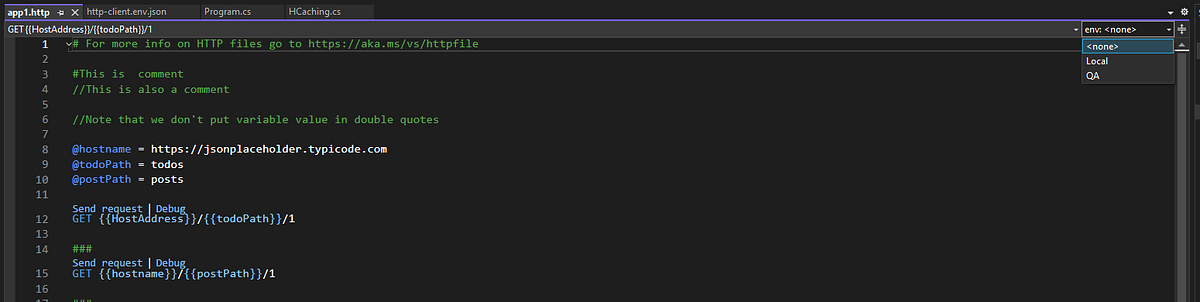 What are HTTP files and how to use them in Visual Studio to test APIs ...