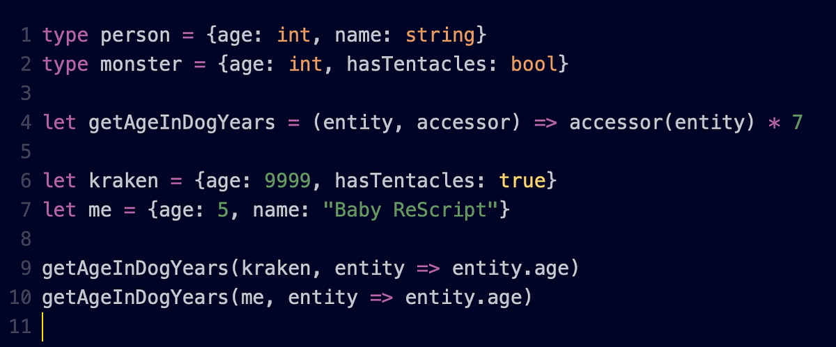 ReScript reusing functions that take records | by Gorka Cesium | Medium