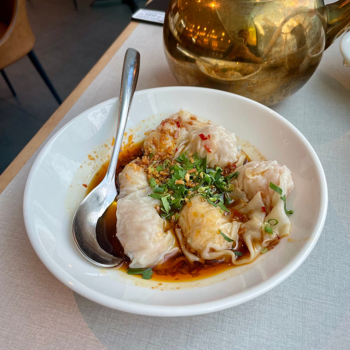 My choice: Chili oil wonton 🌶🥟. What’s the most delicious thing I’ve ...