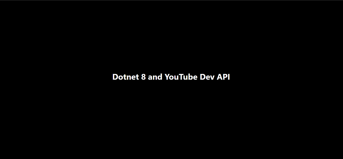 Dotnet 8 and Angular 16.2.12: A Powerful Duo for YouTube Video Integration | by Aarshdeep Singh ...