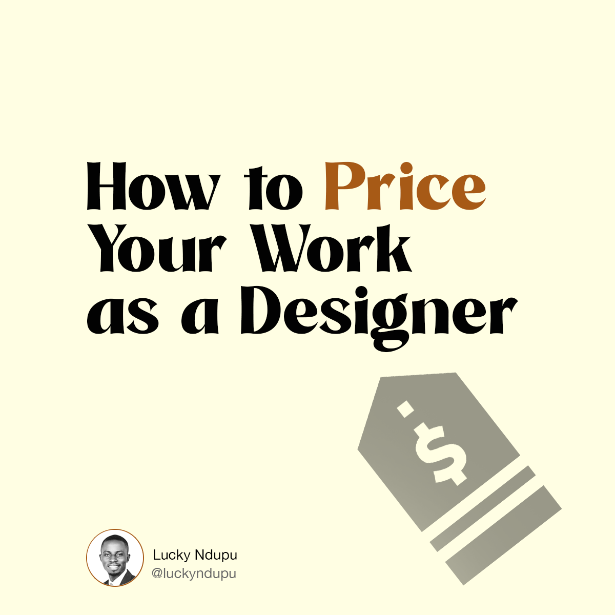 How to Price Your Work as a Designer | by Lucky Ndupu | May, 2025 | Medium