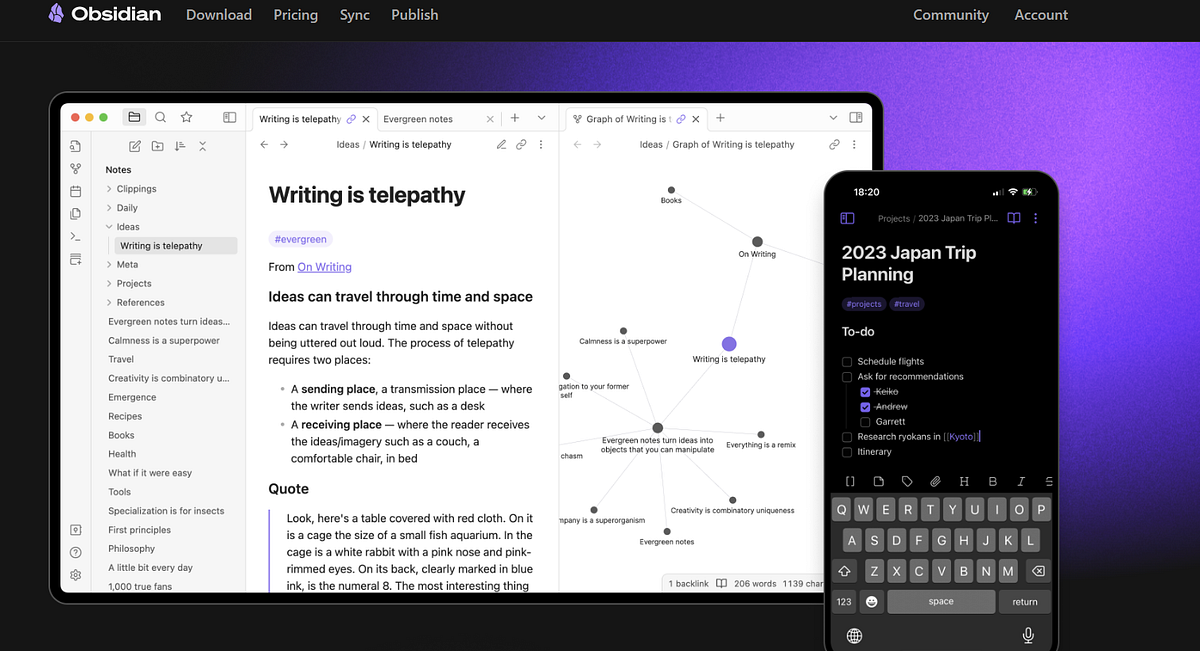 Is Obsidian the Best Note-Taking Tool | by Anshul Kumar, M.B.A ...
