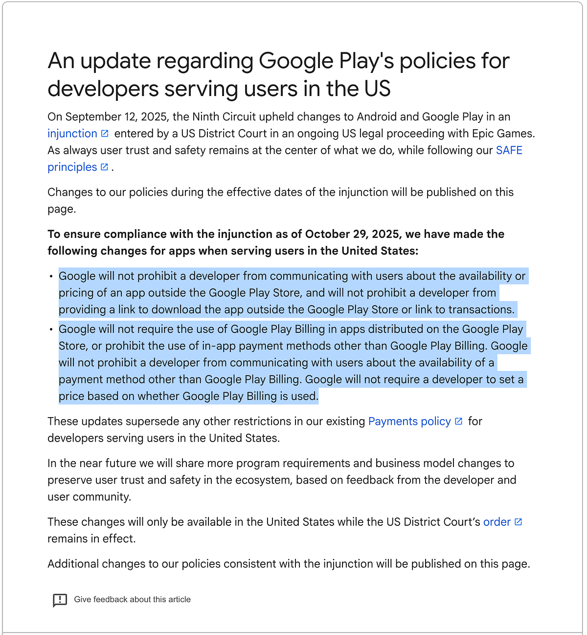 Google Play’s Revolutionary Policy Update: How Alternative Billing ...