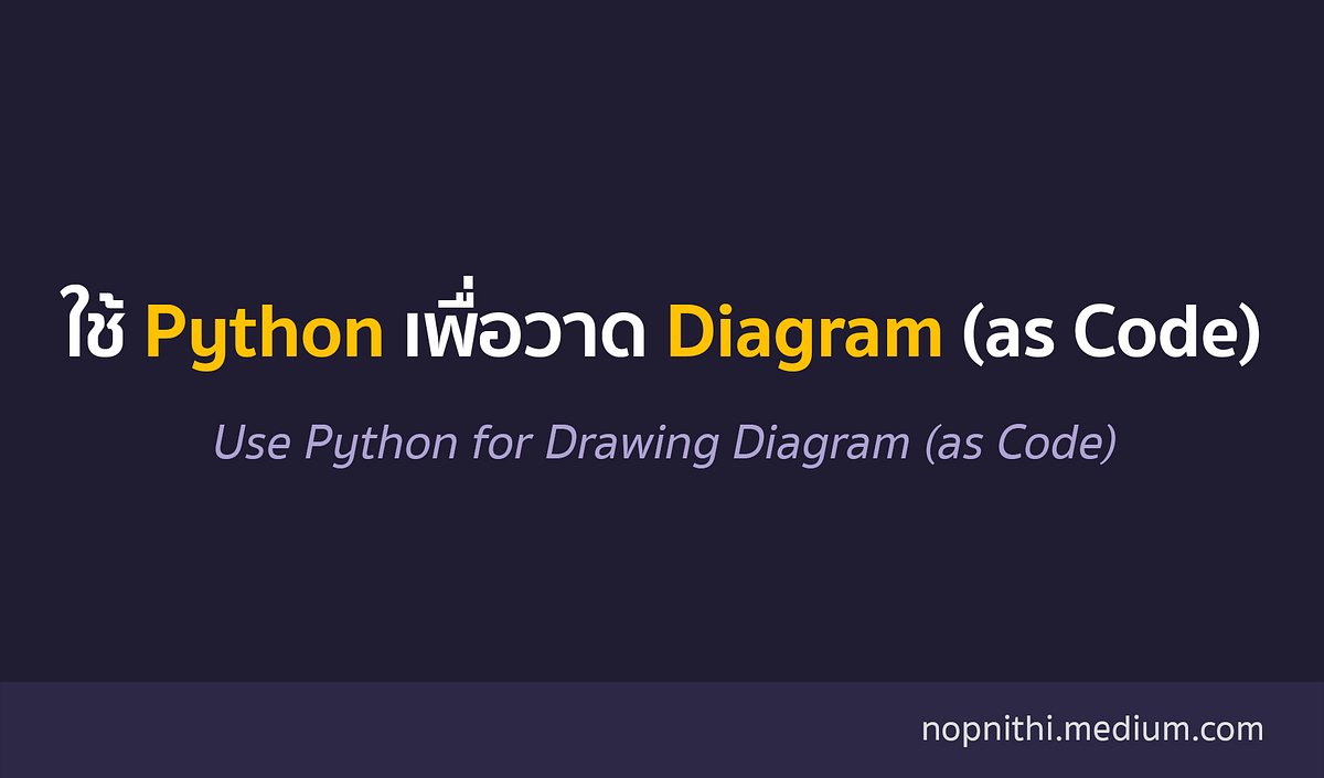 ใช้ Python เพื่อวาด Diagram (as Code) | by Nopnithi Khaokaew (Game ...