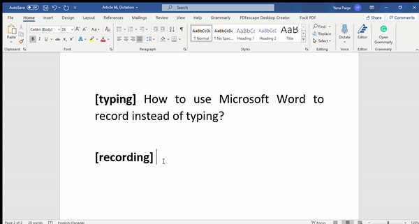 Typing Words Gif