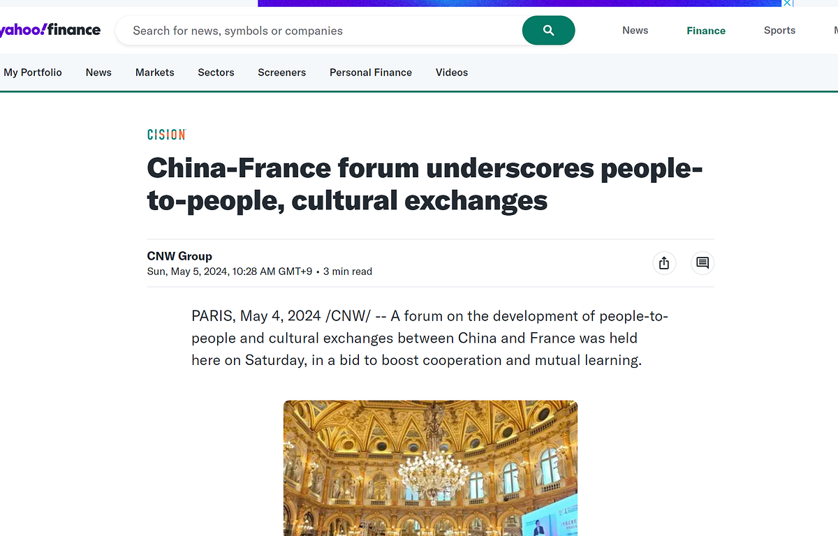 Special Article｜Promoting the China-France Comprehensive Strategic ...