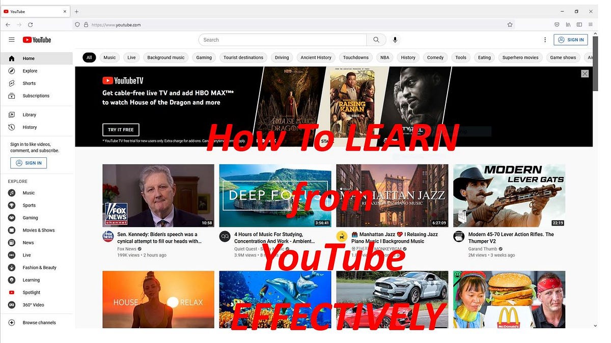 How To LEARN from YouTube EFFECTIVELY | by Uma Prasad Mallik, PhD ...