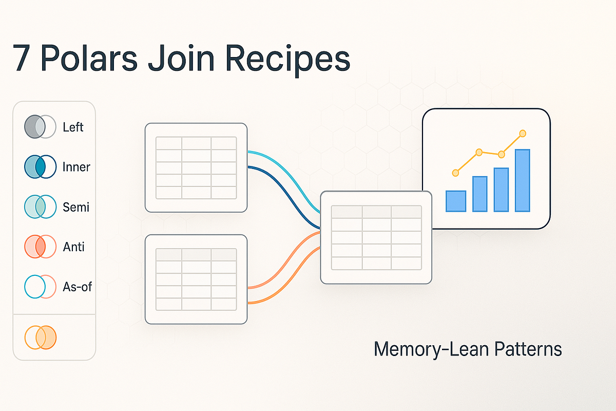 7 Polars Join Recipes That Stay Memory-Lean | by Nexumo | Medium