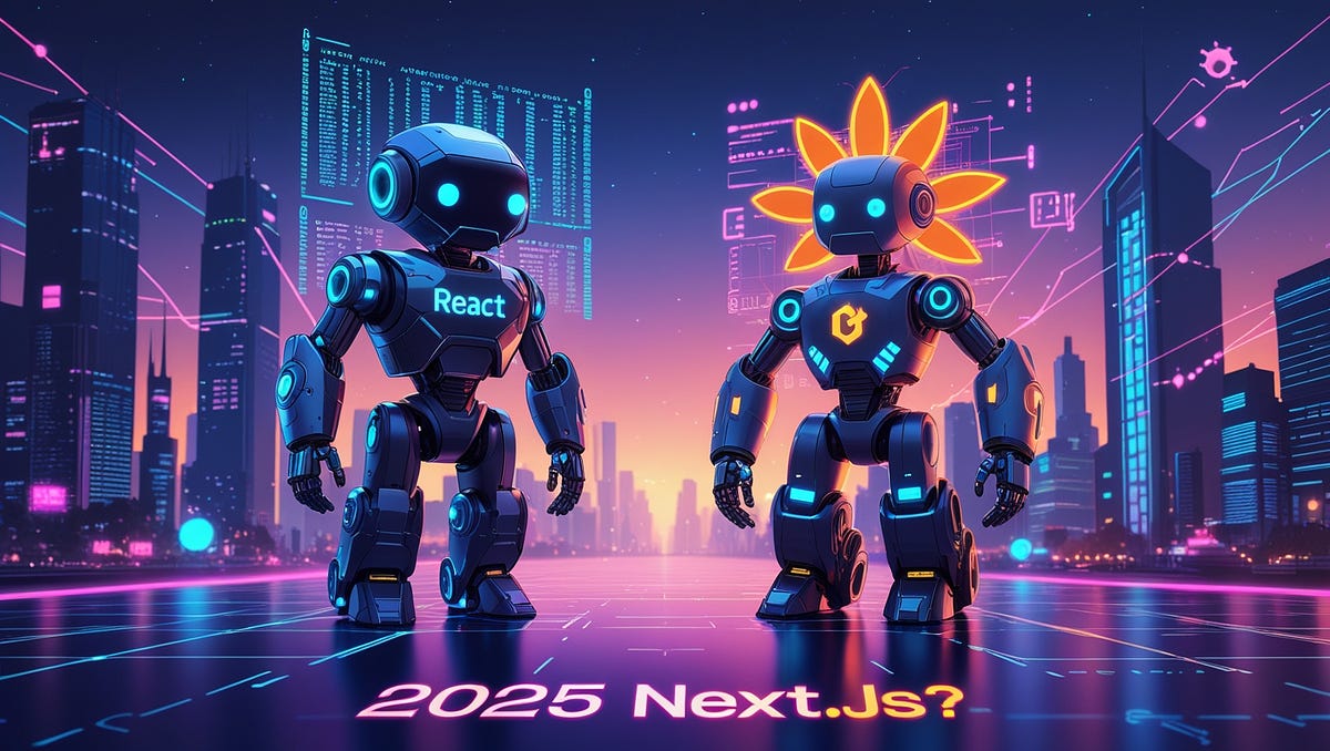 React vs Next.js: Which One Should You Choose in 2025? | by Pratik Tamhane | Level Up Coding
