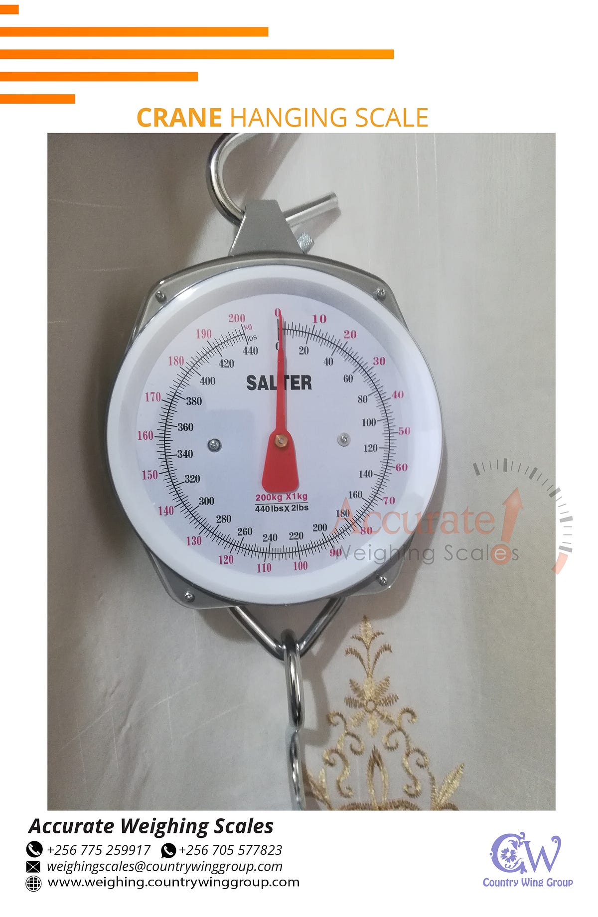 Home single dial hook luggage scales - Kingweight - Medium