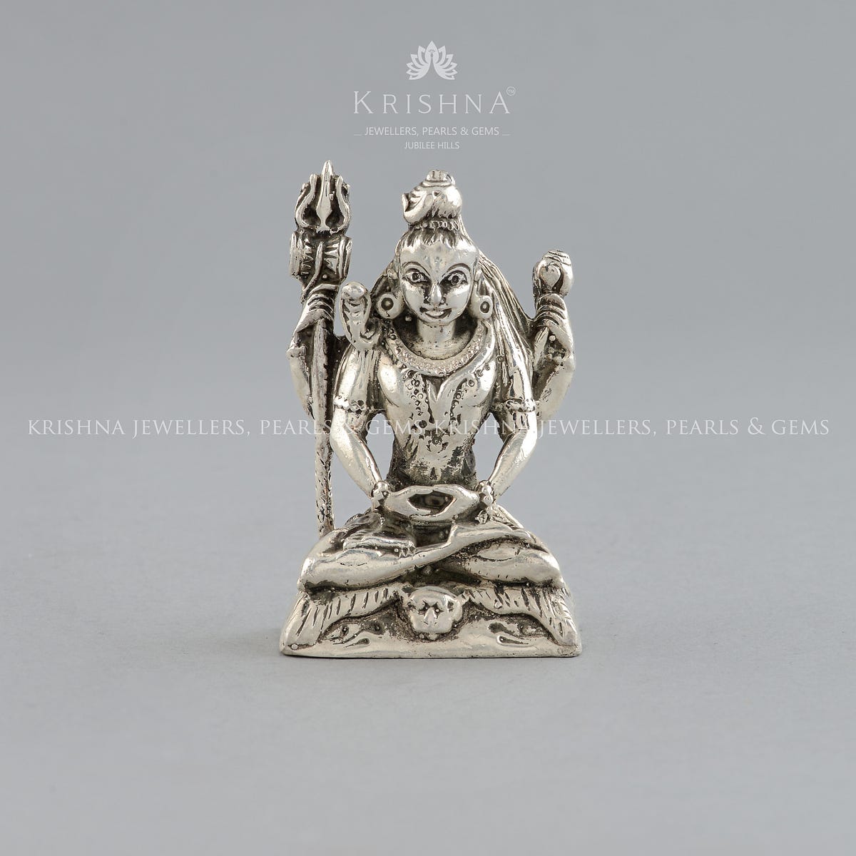 Tranquil Serenity: A Silver Lord Shiva Idol for Meditation | by Krishna ...