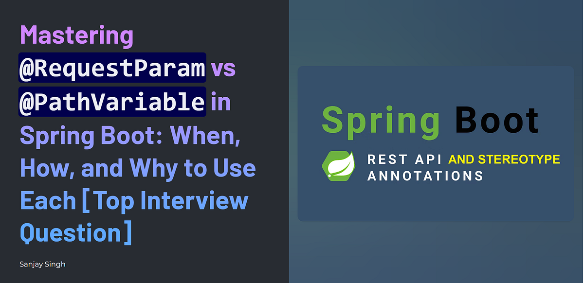 Mastering Requestparam Vs Pathvariable In Spring Boot When How And Why To Use Each Top