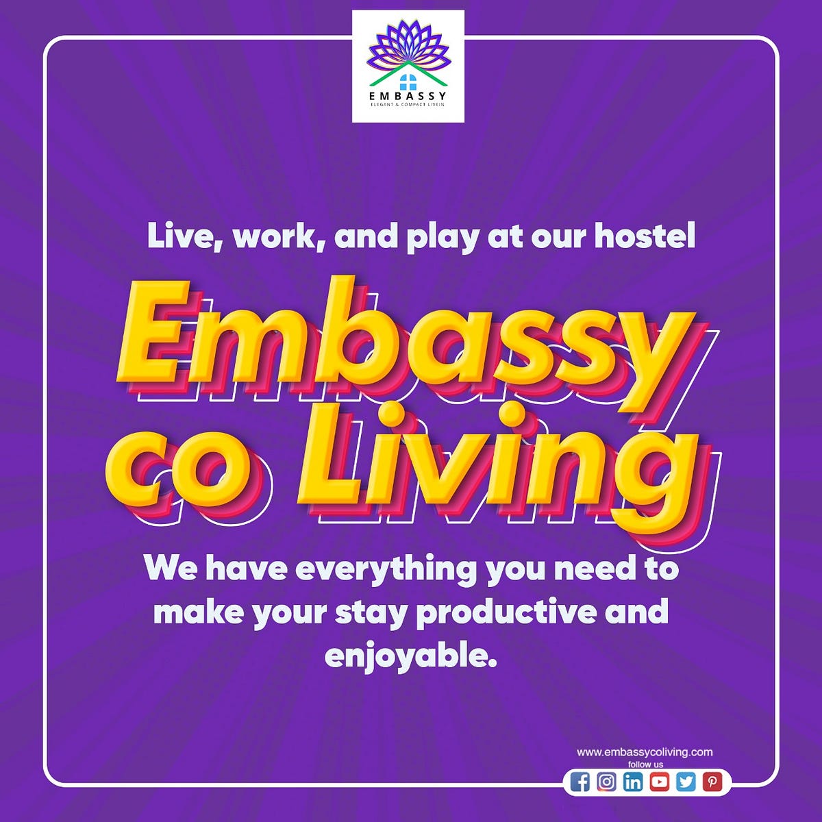 Pg In Hyderabad | Embassy Co-living | by Embassypgandhostels | Feb ...
