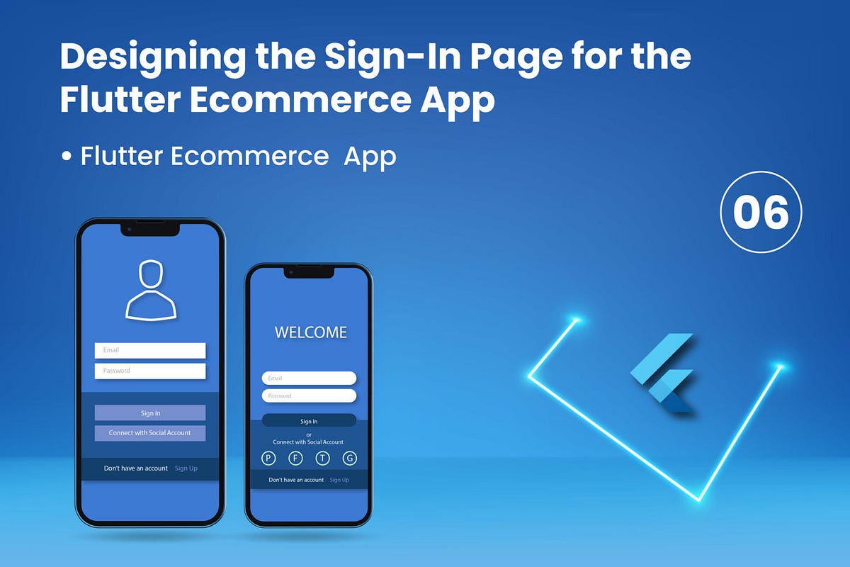 Designing The Sign In Page For The Flutter Ecommerce App By Nishant Patel Peanutsquarellp