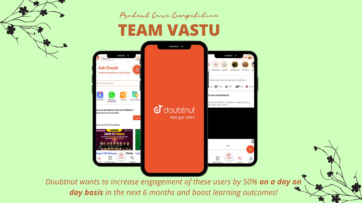 Case Study: Doubtnut wants to increase user engagement by 50% on a day ...