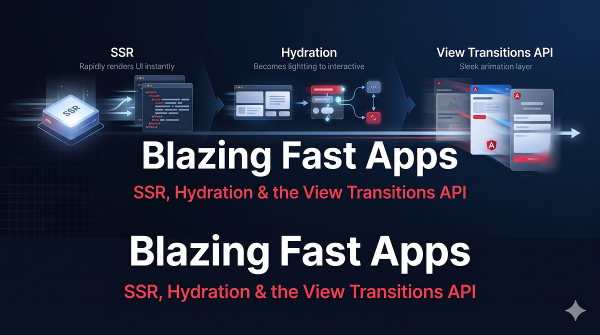 Blazing Fast Apps: SSR, Hydration, and the View Transitions API | by ...