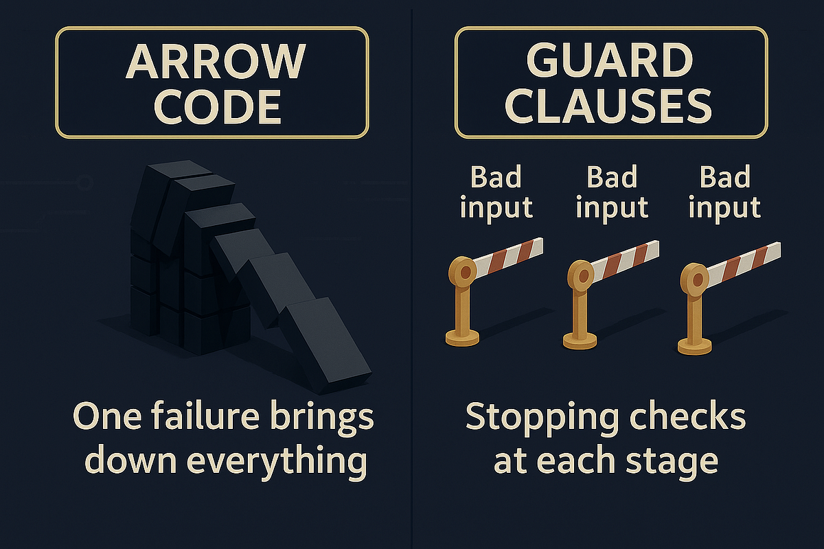 Guard Clauses Over Arrow Code: Enhancing Readability and ... Guard Clauses Over Arrow Code: Enhancing Readability and ...
