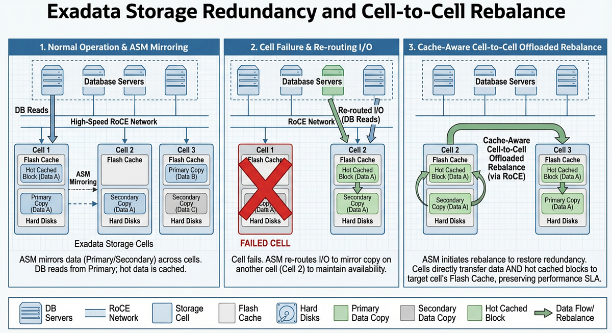 Exadata Storage Redundancy and Cell-to-Cell Rebalance | by Arsalan ...