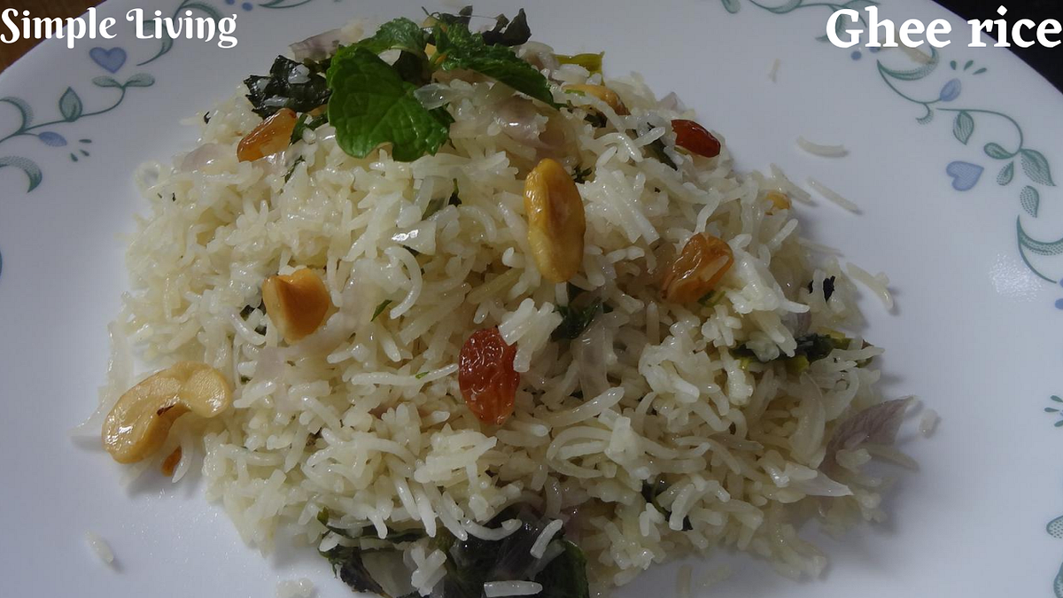 Ghee rice | nei choru | Ghee bhat | by Simple Living | Medium