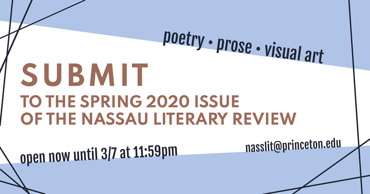 Submitting to The Nassau Literary Review | by Annabel Barry | The ...