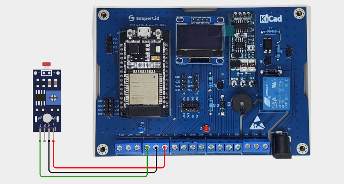 Read LDR Module Sensor With Edspert Board | by microcontroller indonesia | Medium