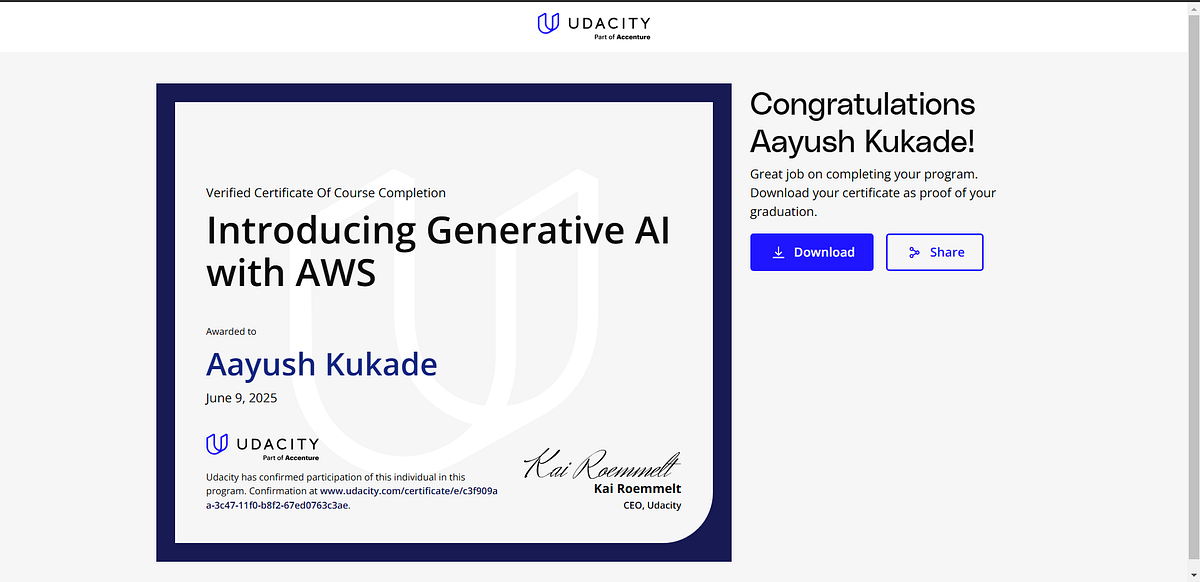 🎓From Zero to Generative AI: My Journey Through the AWS AI/ML ...
