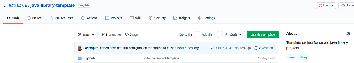 New Github Template Repository Feature | by Asterios Raptis | Medium