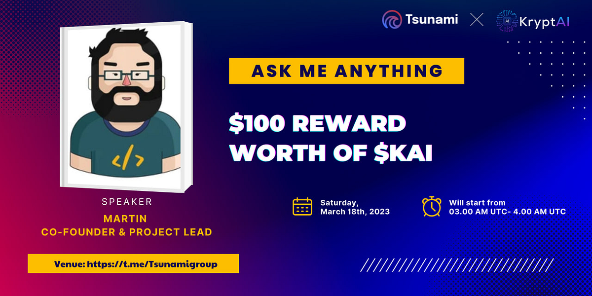 HOT AMA: Tsunami x KryptAI - Tsunami Fund - Medium