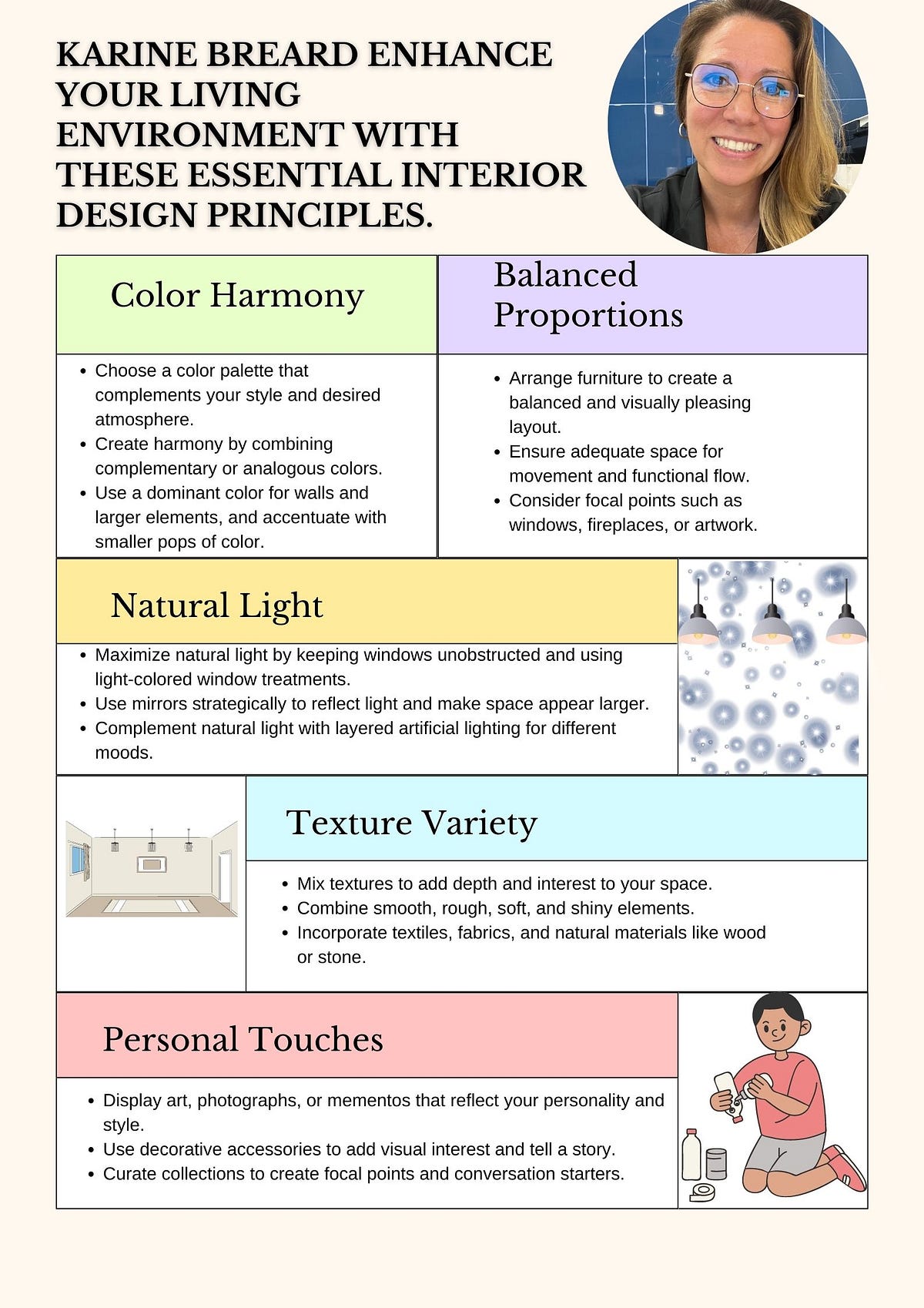 Karine Breard Enhance your living environment with these essential interior design principles ...