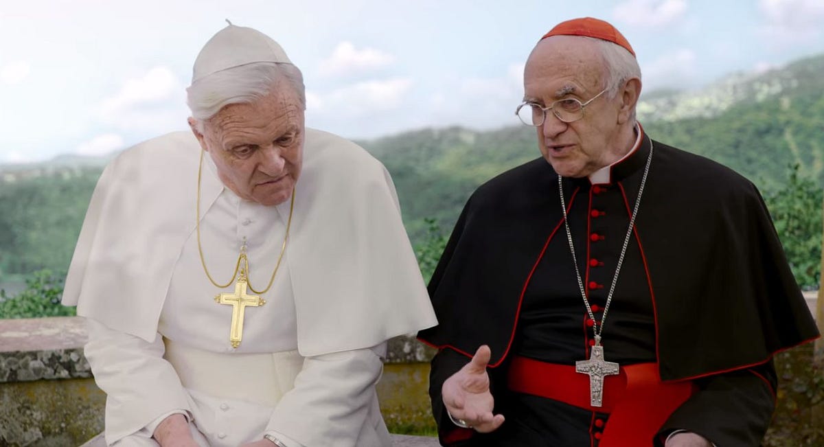 Movie Review: The Two Popes. Reviewing this at the request of a… | by Chrestomath | Medium