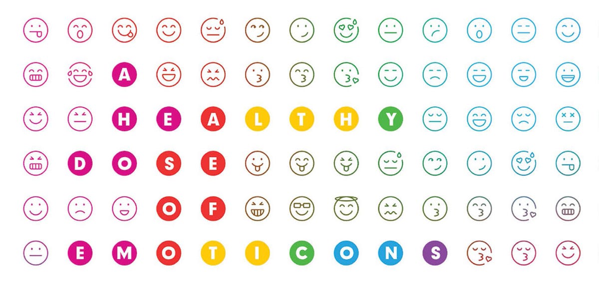 A healthy dose of emoticons. Today’s emotional lexicon | by Elizabeth ...