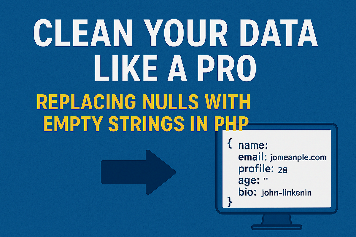 How to Clean Your Data Like a Pro: Replacing Nulls with Empty Strings in PHP | by Tapan Basuli ...