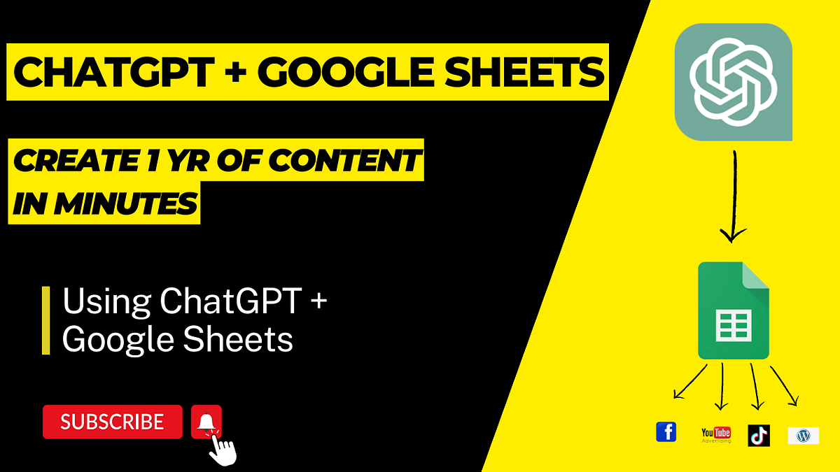 Chat GPT + Sheets: UNLIMITED CONTENT HACK | by SolarEngines.io | Medium