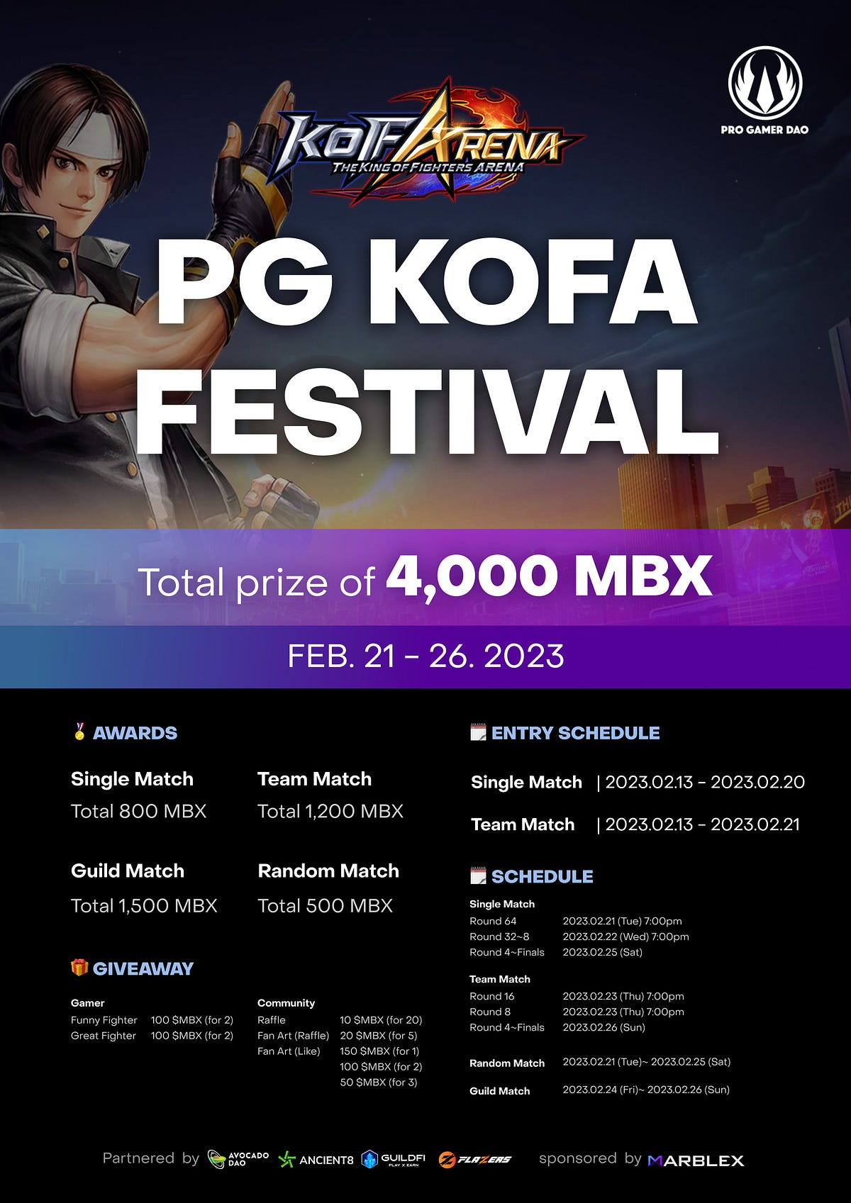 PG DAO’s KOFA Festival Will Begin! | by Pro Gamer DAO | Pro Gamer DAO ...